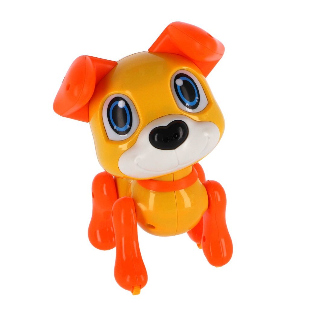 Robot Puppy Rick 20 cm + Licht en Geluid Geel/Oranje – Onlinehandelshuis