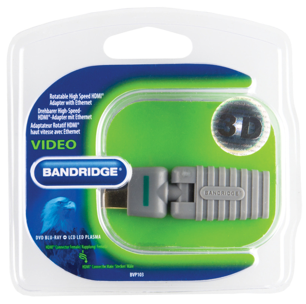 Bandridge Bvp103 Roteerbare Hoge Snelheids Hdmi Adapter met Ethernet ...