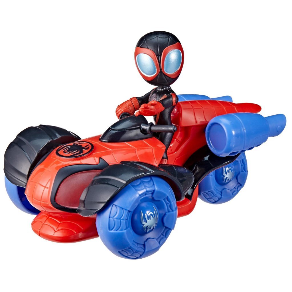 Hasbro Spidey Miles Morales Glow Tech Techno Racer + Licht en Geluid ...